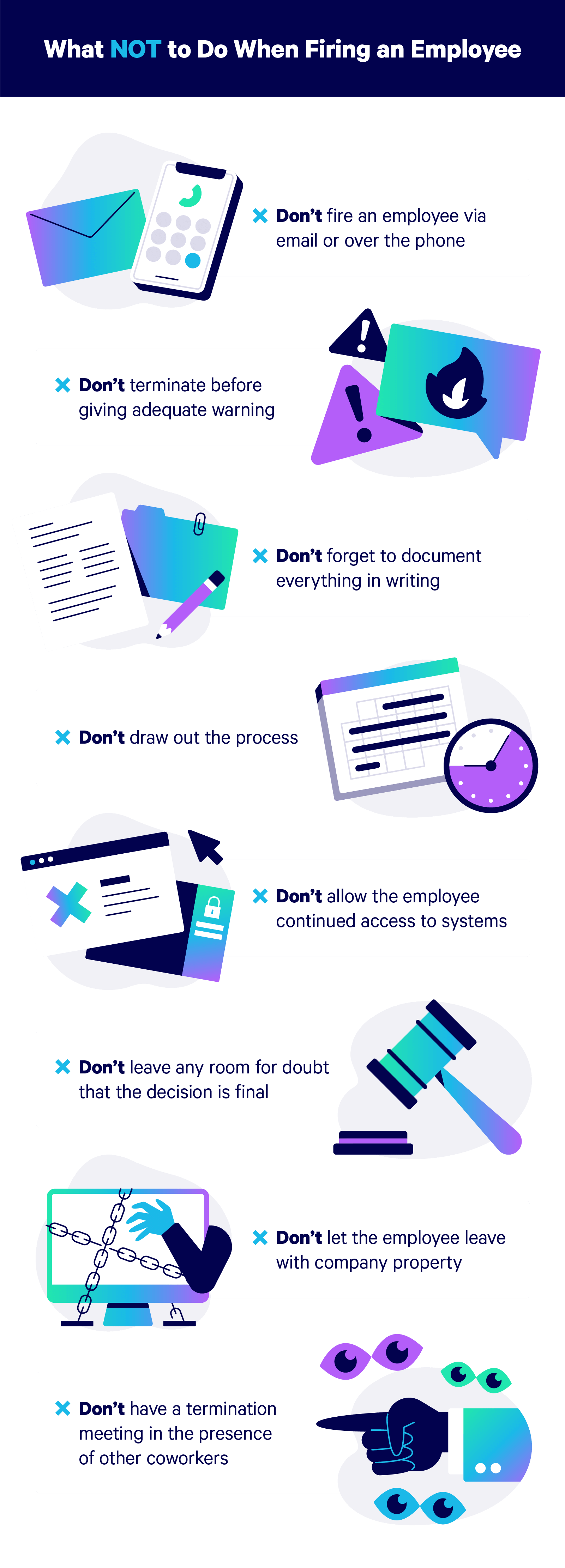 How to terminate an employee without risk | Embroker
